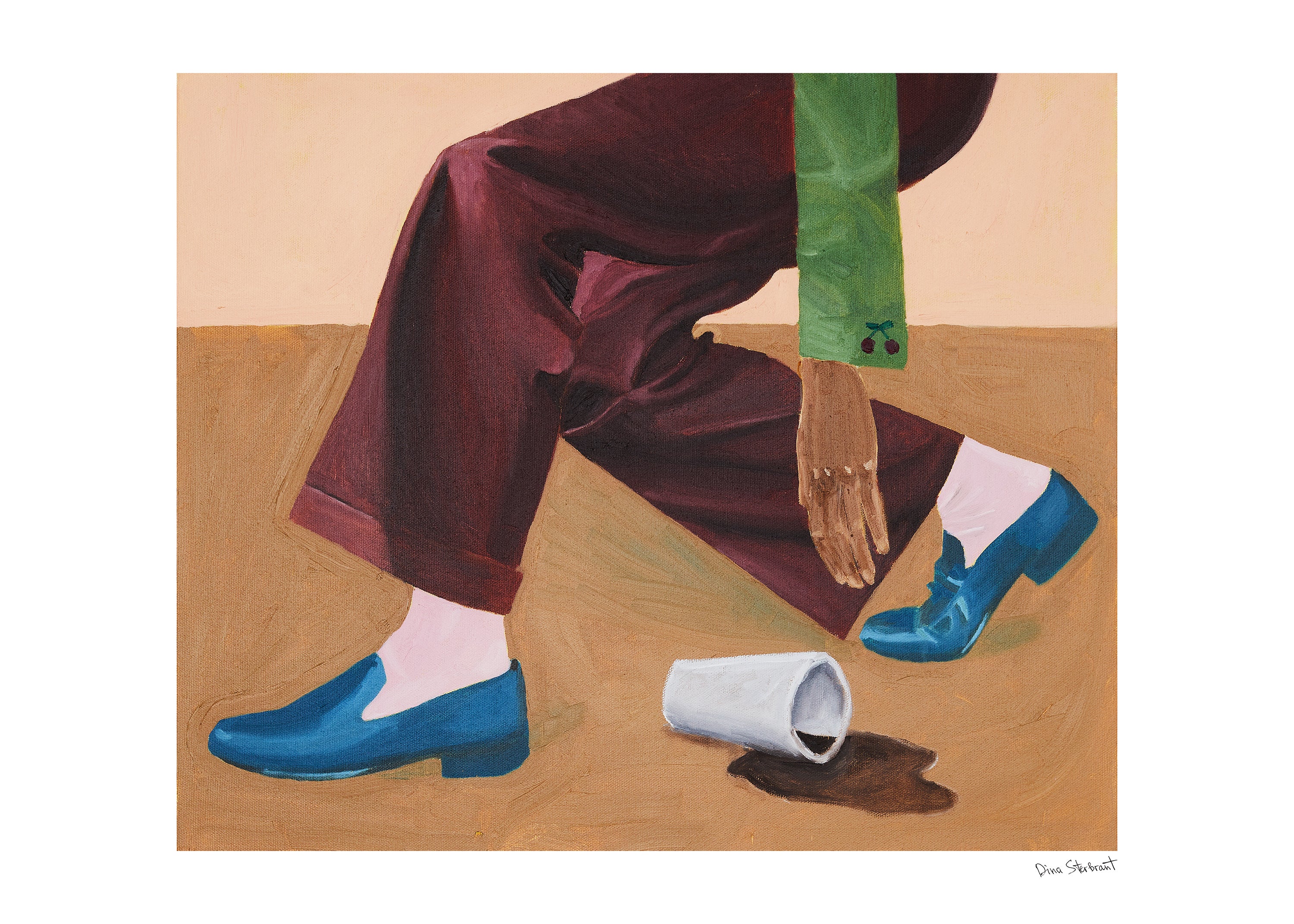 Spilled Coffee Poster – Modern & Colorful Art | Wallbaby.com