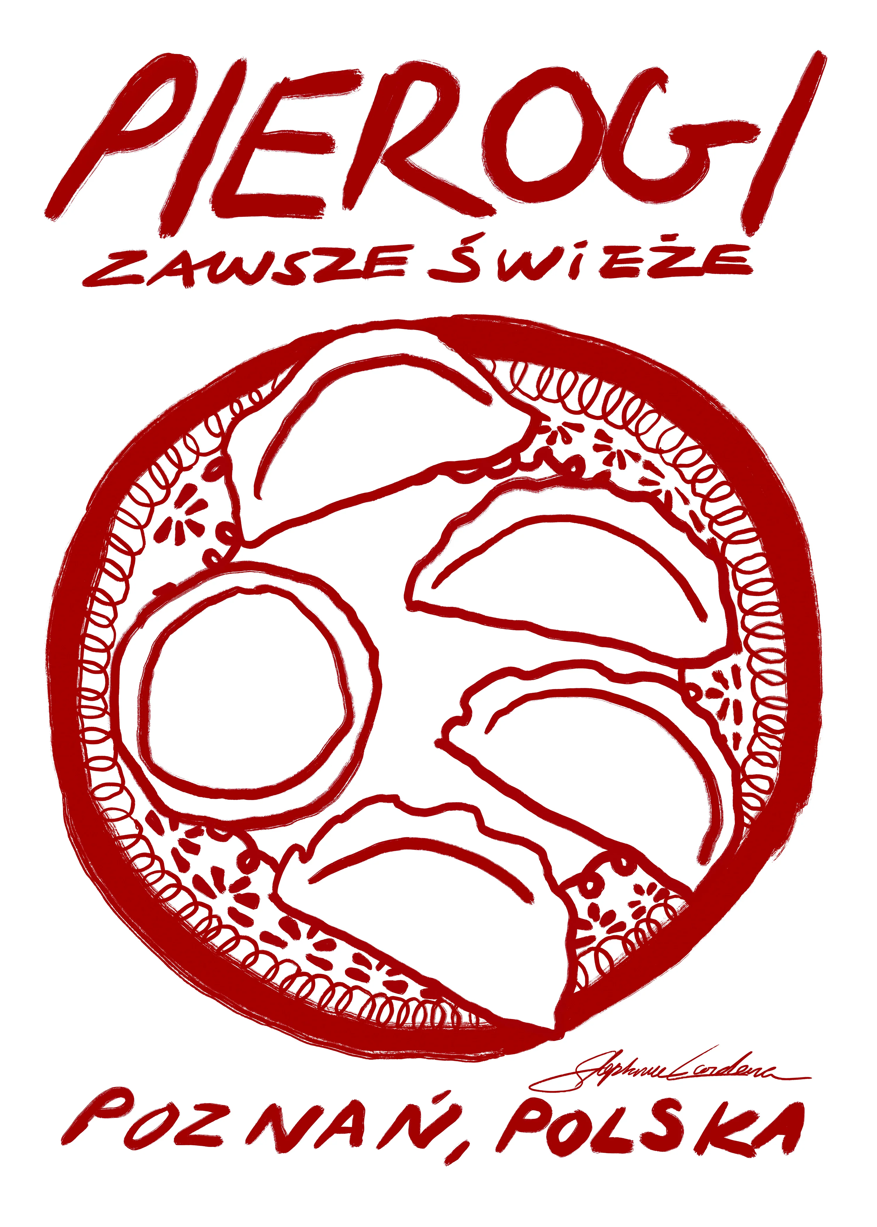 Pierogi Poster - Polish Dumplings | Wallbaby.com