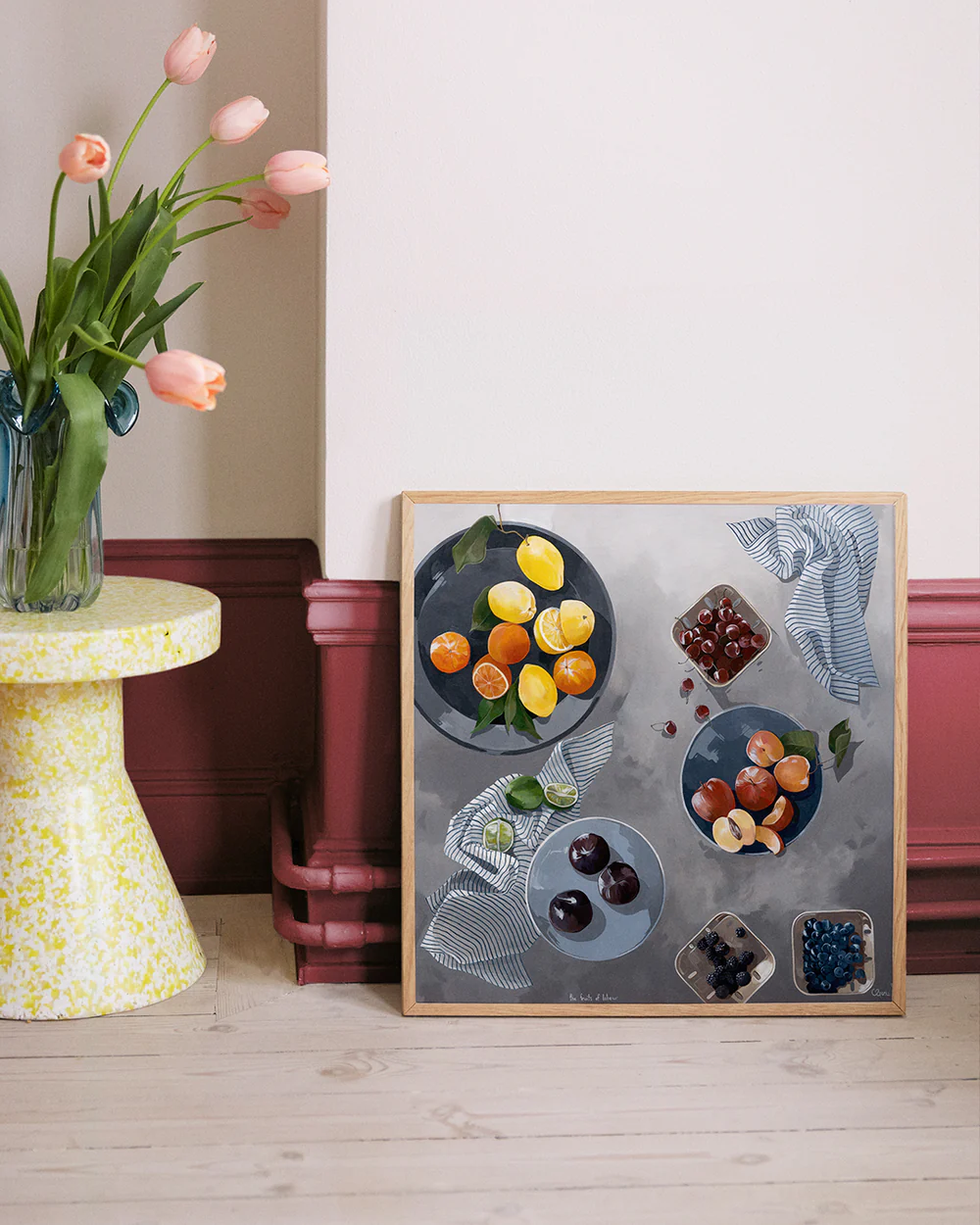 The Fruits of Labour - Fruit Poster by Cat Gerke | Wallbaby
