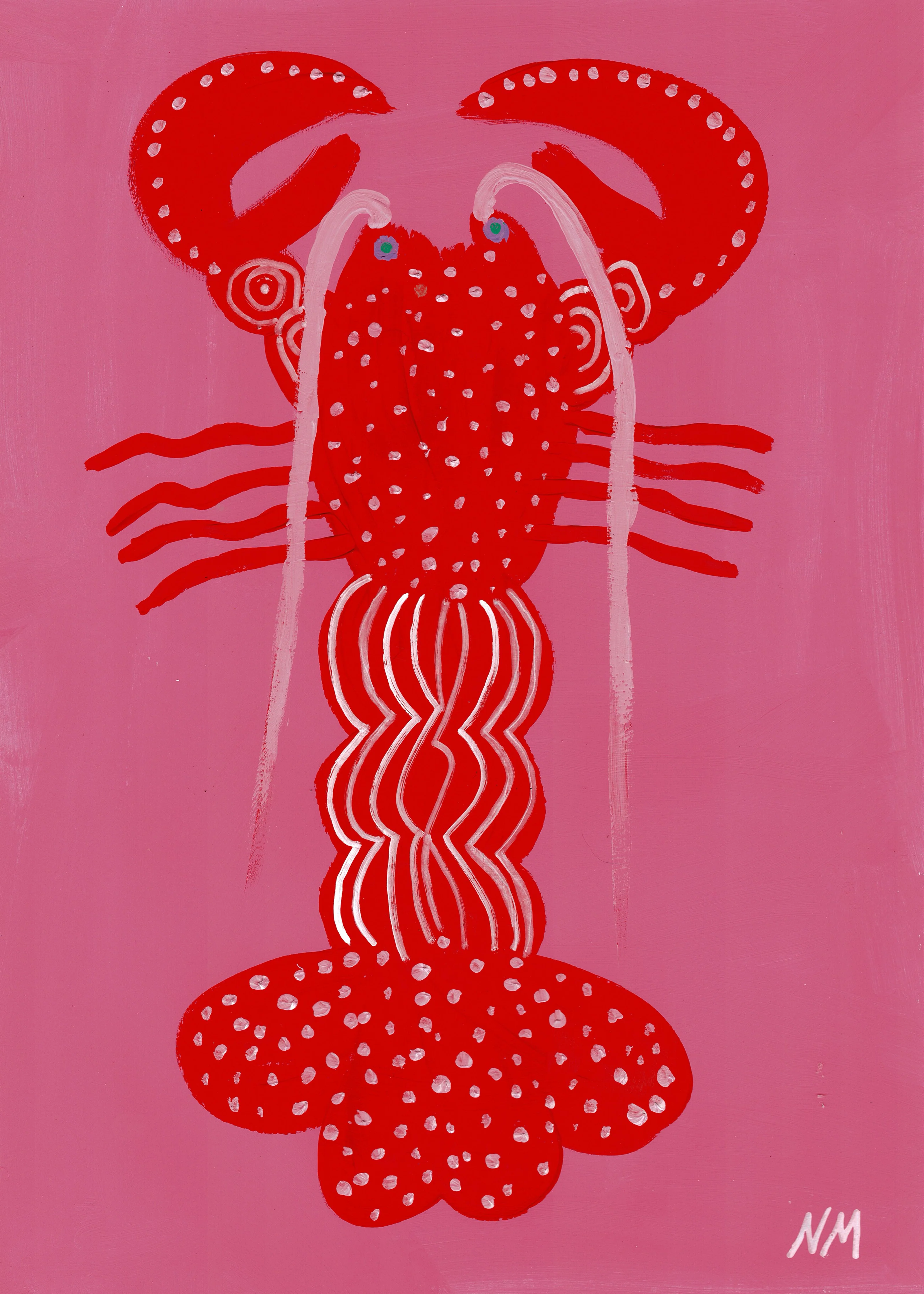 Lobster in Pink Dreams Poster - Vibrant Wall Art | Wallbaby.com