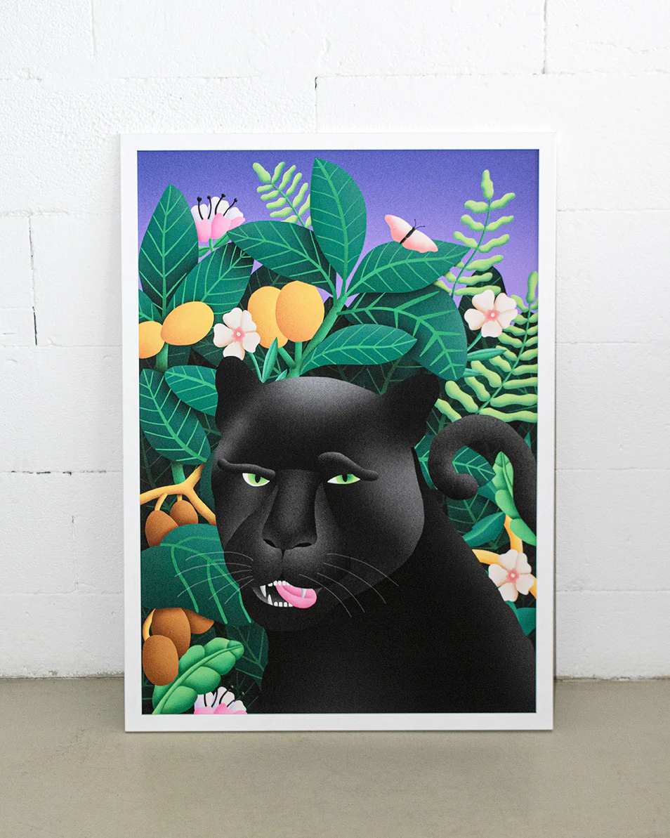 Panther - Cool Panther Jungle Art Poster | Wallbaby